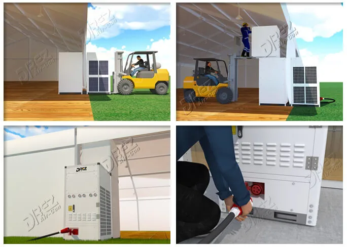 Outdoor Air Conditioner for Events - 30hp Floor Standing