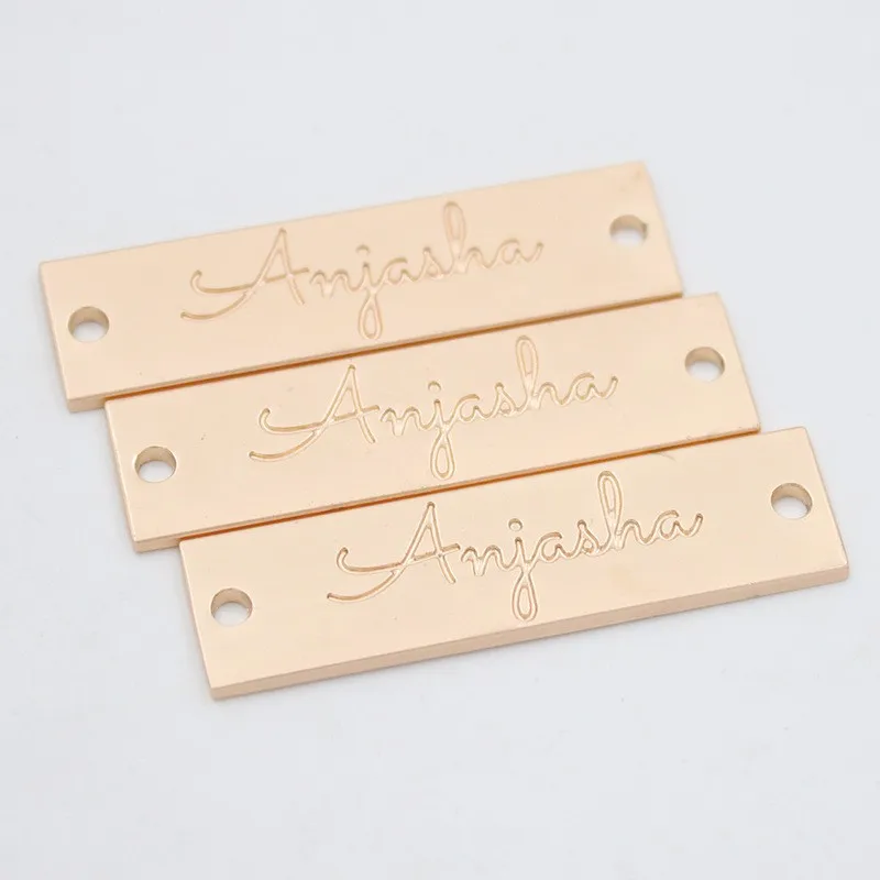 New Square Shape Custom Engraved Name Tags Metal Name Plates For ...