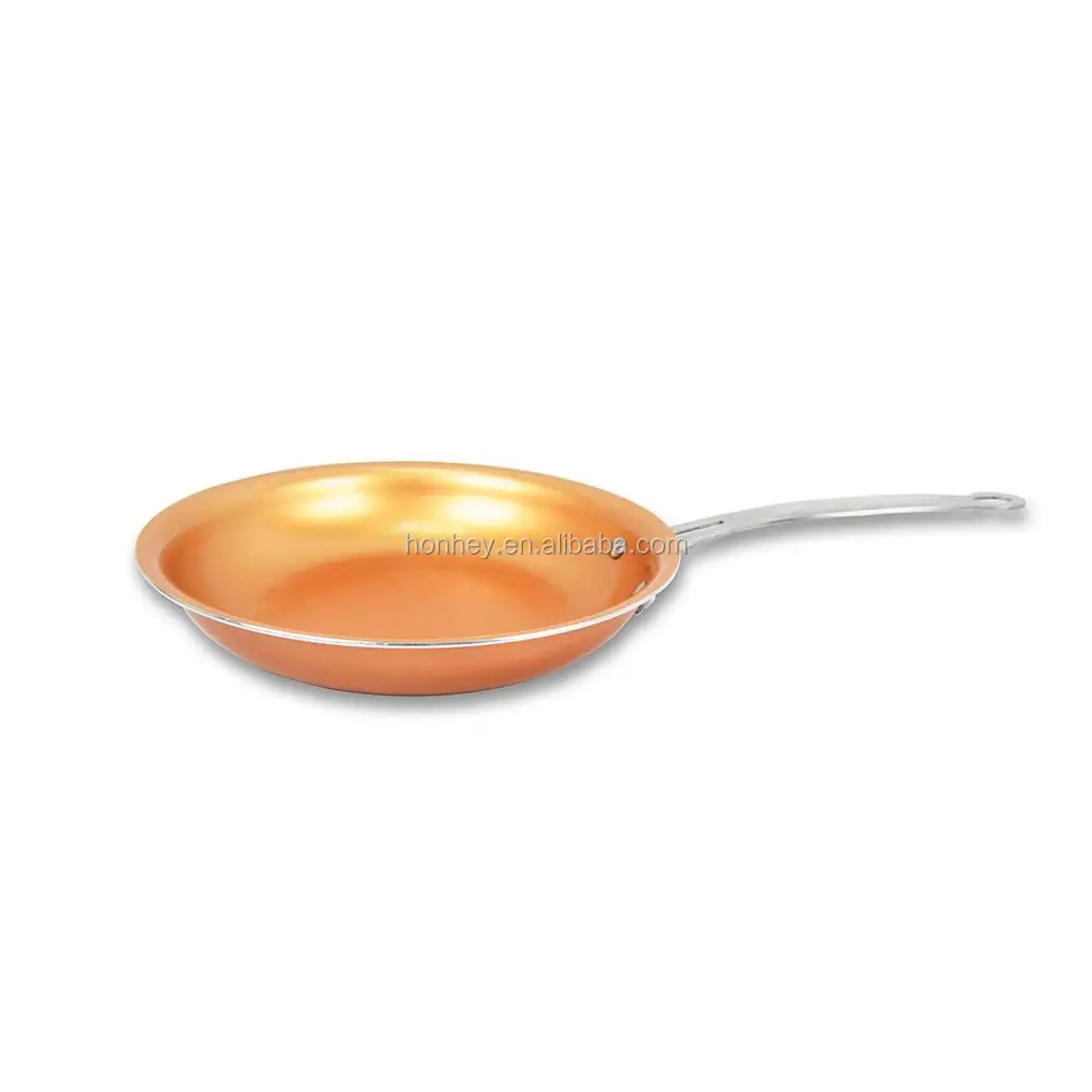 Golden Gold Color Ceramic Frying Pan - Buy Golden Gold Color Ceramic ...