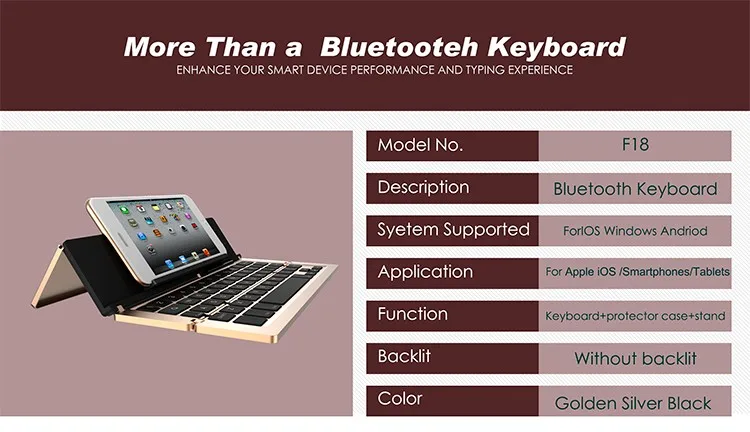 Pocket Bluetooth Keyboard - Universal Foldable Keyboard