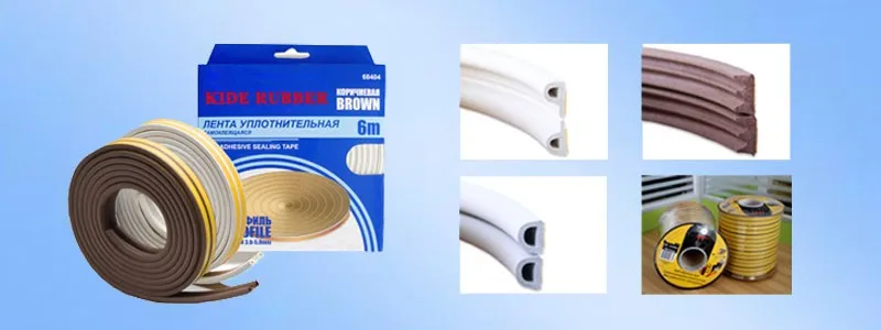 D/e/p Shaped Rubber Self Adhesive Foam Weatherstrip Seal - Buy Self ...