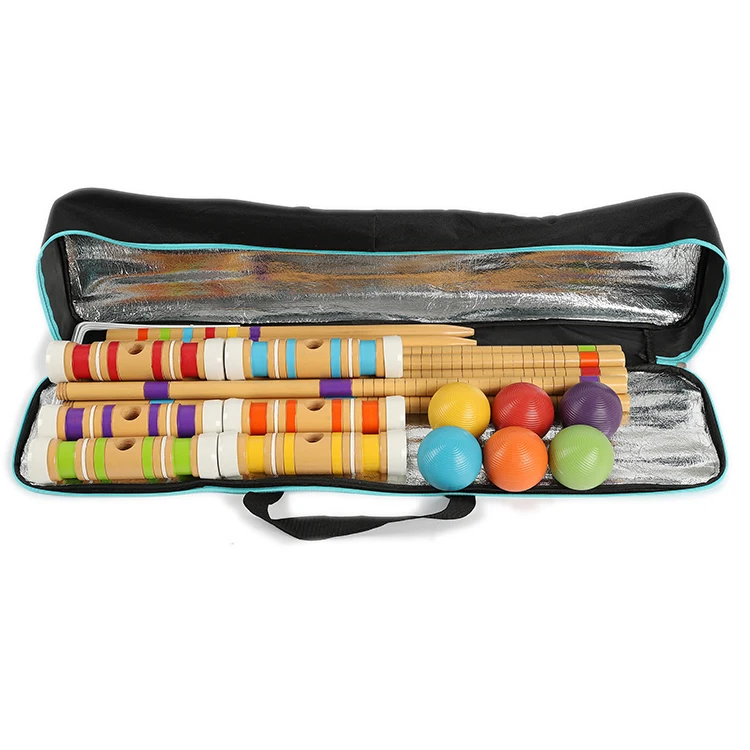 Outdoor Wooden Croquet Set Garden Outdoor Gateball Game Croquet - Buy ...