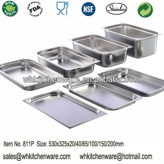 Panci Gn Baja Tahan Karat Kedalaman 1/2 65mm - Buy Stainless Steel Gn ...