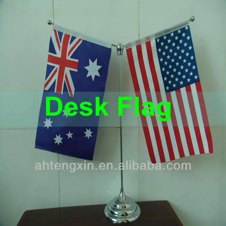 Customized Printed Desk Flag,Table Flags,Stand Flags - Buy Promotional ...
