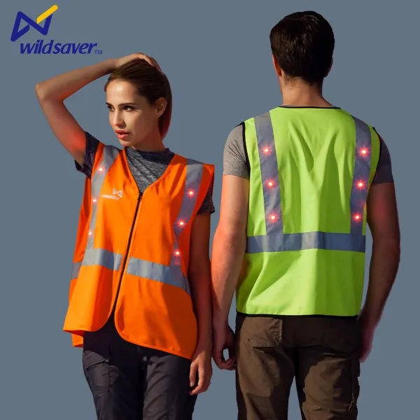 Police Hi Security Led Worker Construction Safety Vest Security Vest Hi ...