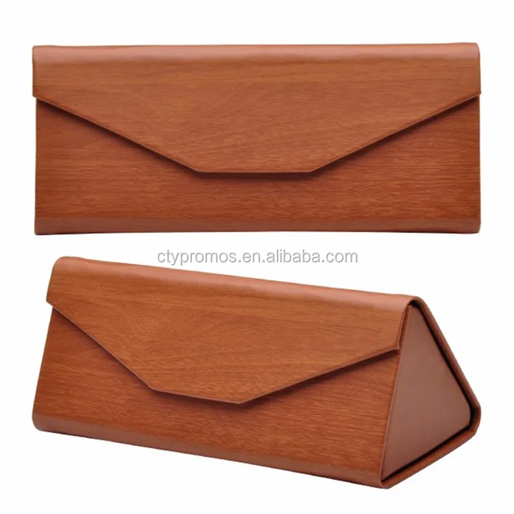 Magnet Folding Triangle Eyeglasses Case with Custom Logo