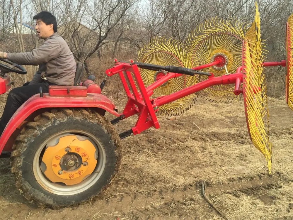 Ce Mini Tractor Steel Disc Wheel Hay Rake In Agriculture - Buy Mini Hay ...