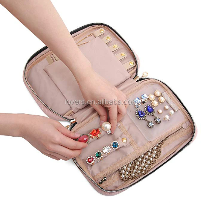 Portable Jewelry Storage Bag Jewelry Case Travel Jewelry Organizer For ...