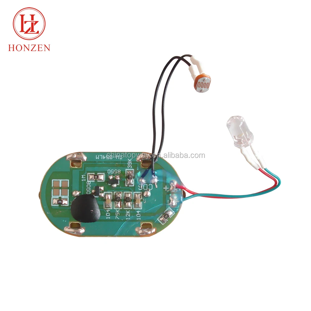 Battery Operated Blinking LED Lights with Light Sensor