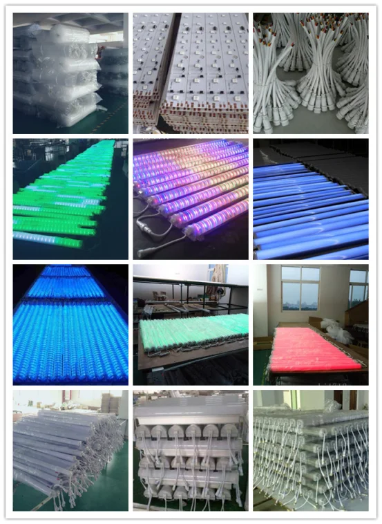 Waterproof Ip65 Programmable Rgb Led Digital Tube Light 8w - Buy Led ...