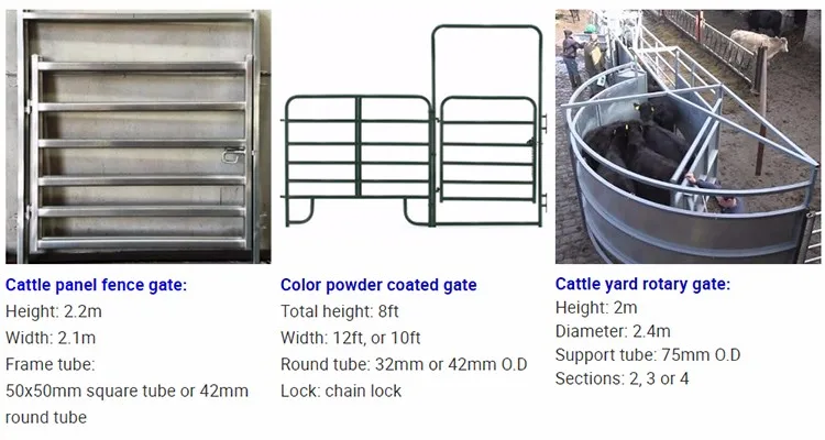 Sliding Gate Man Gate Race Bow Available Heavy Duty Cattle Yard Panels ...