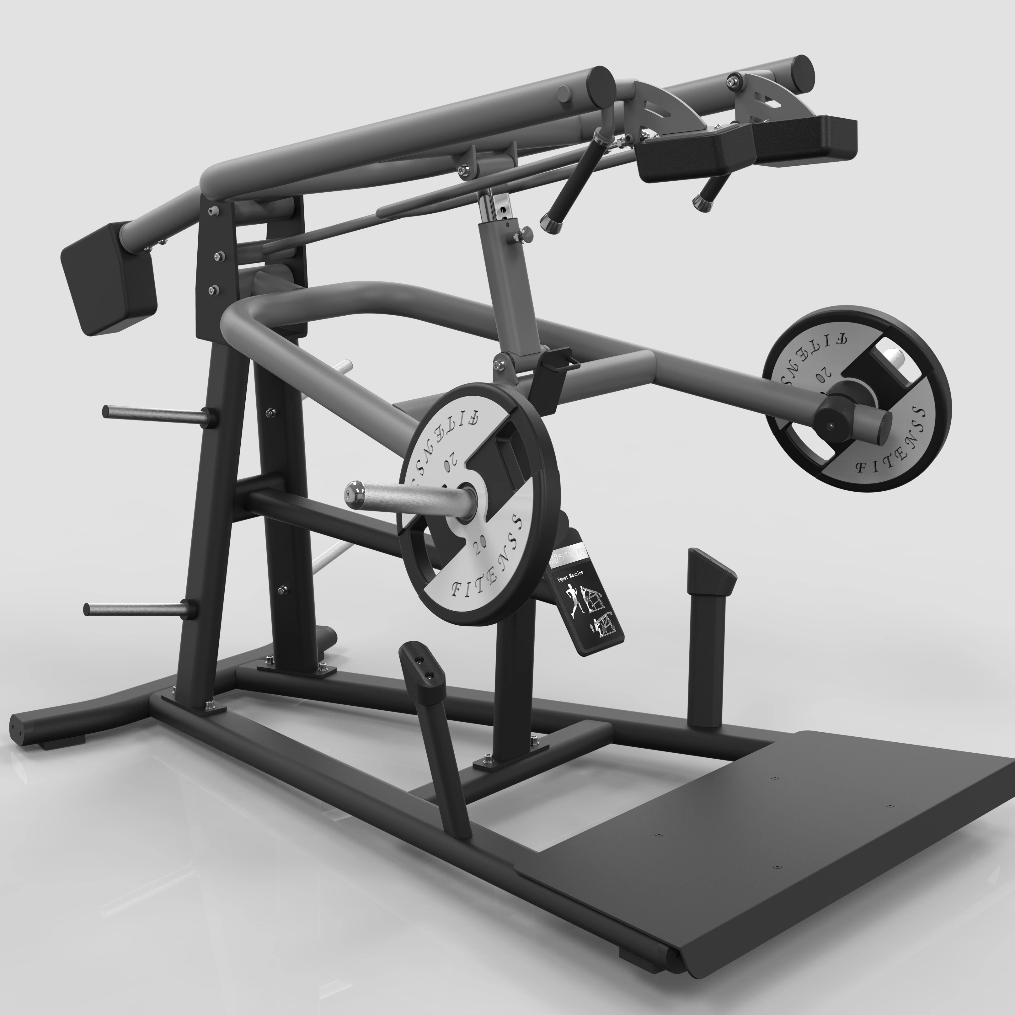 New Plate Loaded/free Weight Machine Squat/commercial Fitness/gym ...