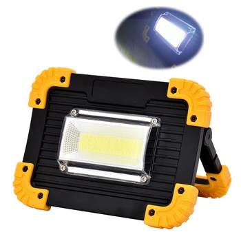 Waterproof 18650 Battery Powered Usb Super Bright Flood Cordless 20w ...