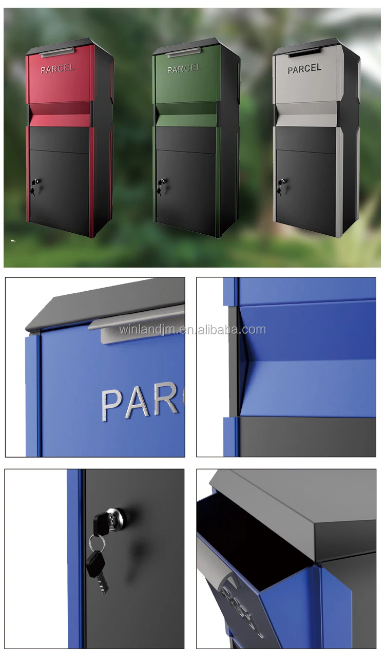 Parcel Delivery Box Drop Parcel With Anti Theft System Mailbox Outdoor ...