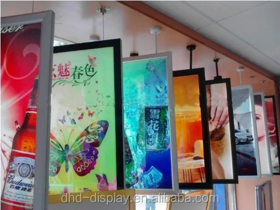 Double Sides Hanging Display Sign Snap Poster Board 2 Sided Acrylic ...