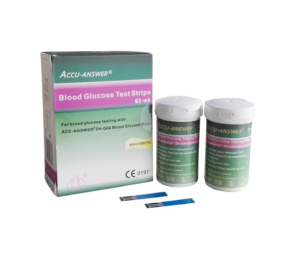 CE Approved Smart Quick Check Blood Glucose Test Strips
