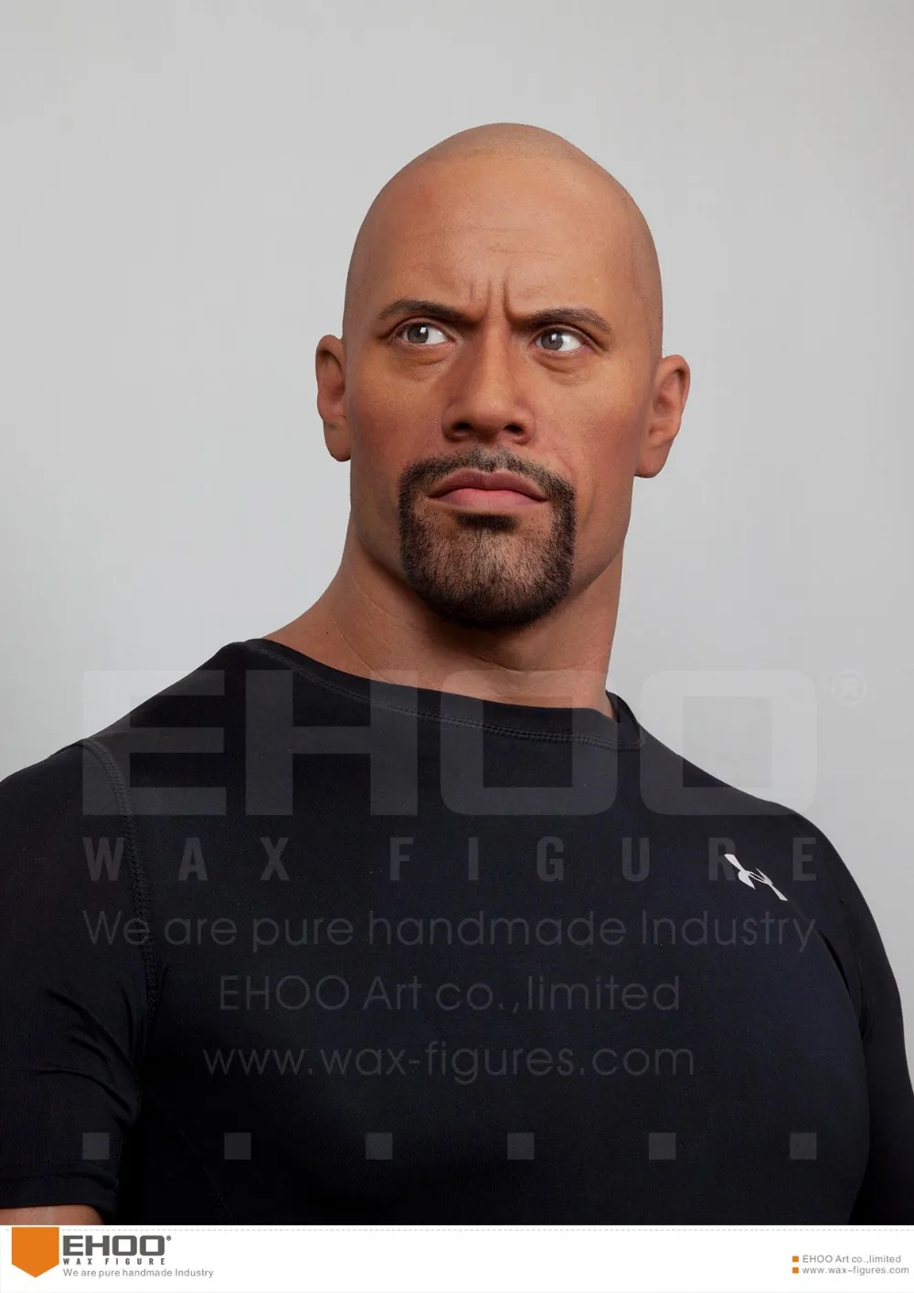 Movie Sculpture Statue Dwayne Johnson Silicone Wax Figure - Buy Action ...