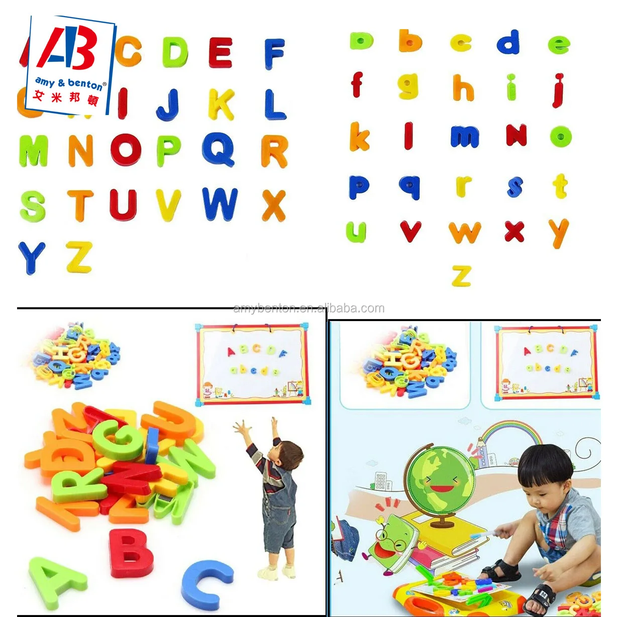 High Quality ABC Plastic Magnetic Alphabet Letters & Numbers