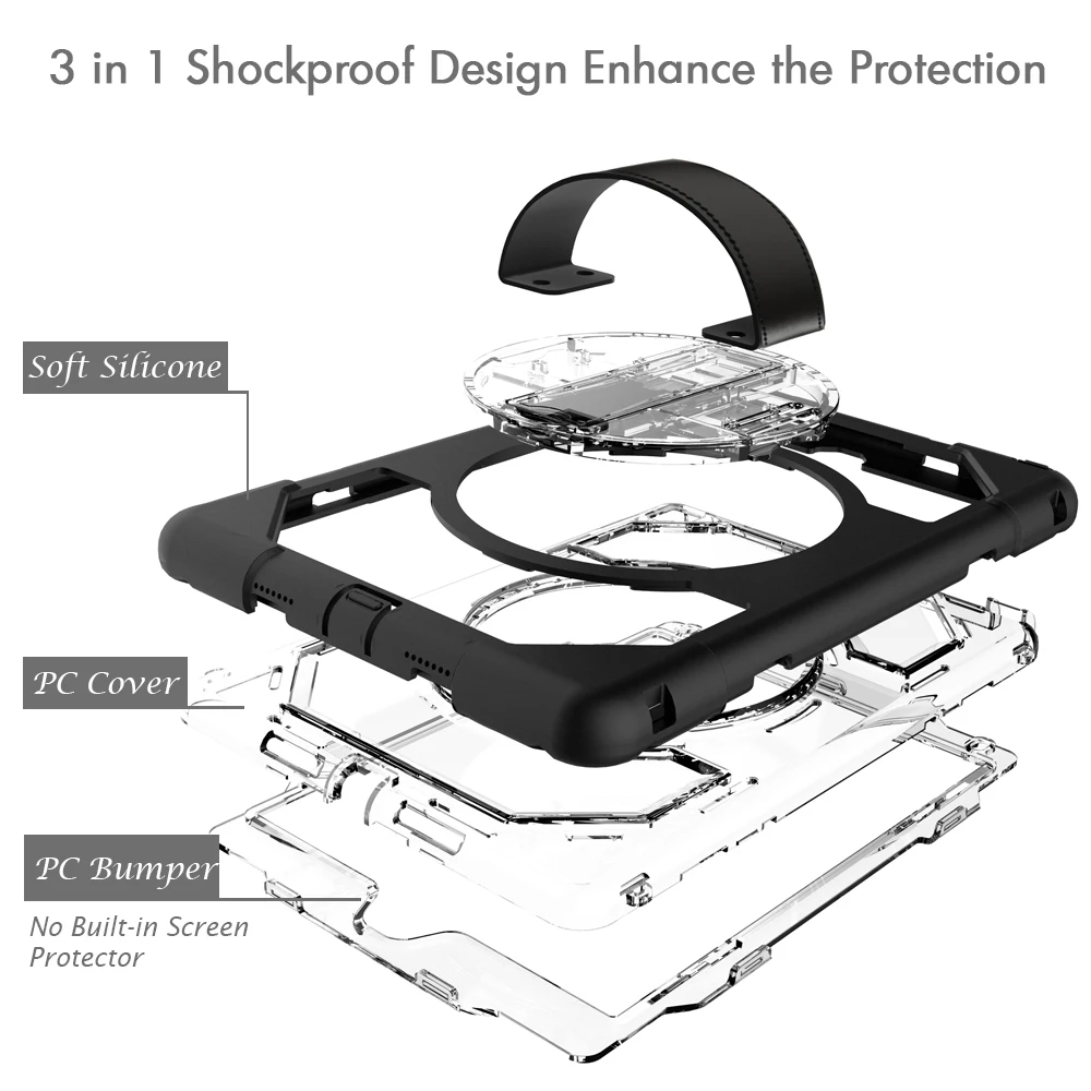 Explosion Proof Unbreakable Shockproof Tablet Cover Protective Case For ...