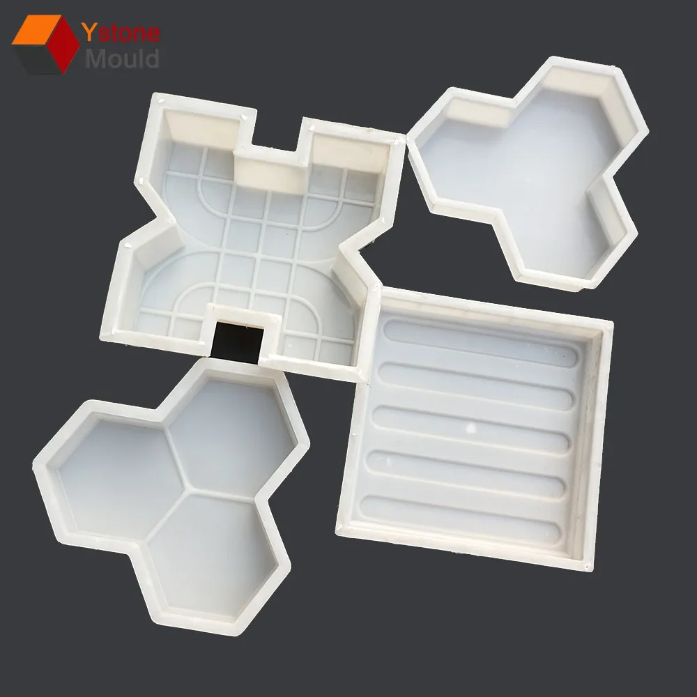 Africa Interlocking Precast Plastic Concrete Paver Mould for Sale