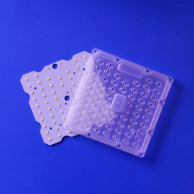 130mm Smd Led Lens 3030 Led Square 64 In 1 Led Street Light Lens - Buy ...