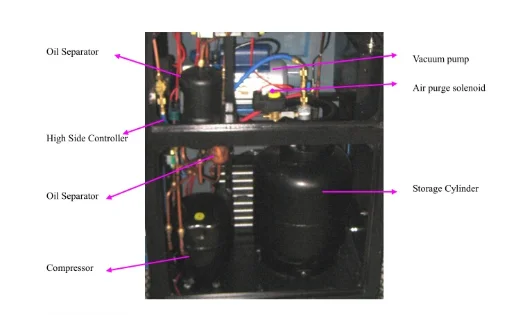 Gas Recovery Machine Ac Station R134a Air Conditioning Service Machine ...