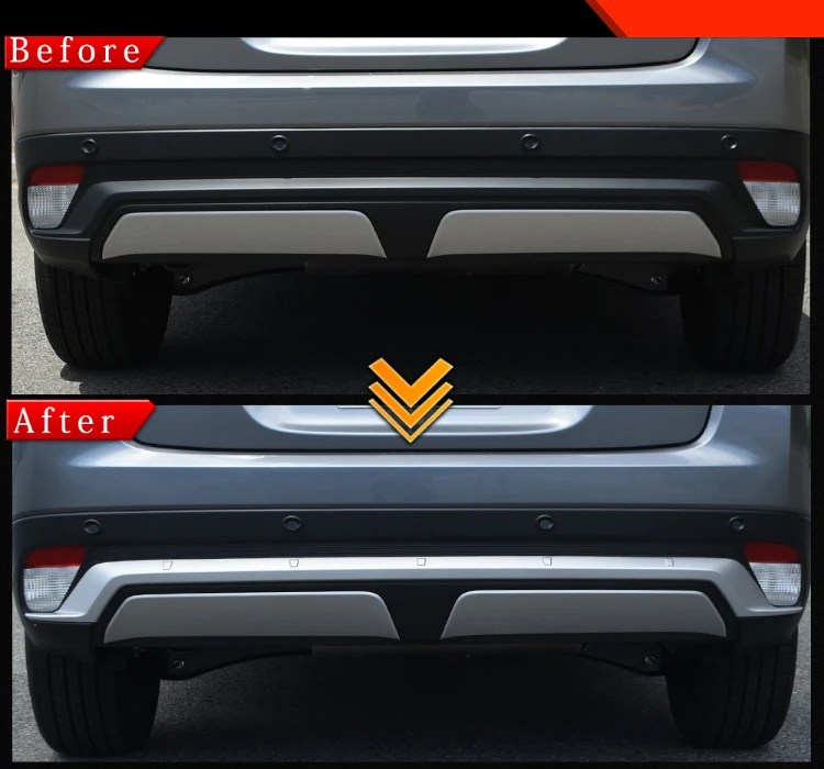 Mitsubishi Eclipse Cross 2018 - Rear Bumper Garnish Skid Trim