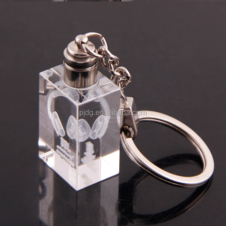 Custom Key Holder Key Chain Holder Led Crystal Keychain Led Light 3d ...
