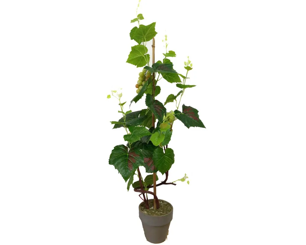 Decorative Grape Vine Fruit Artificial Grape With Leaves Tree Plant ...