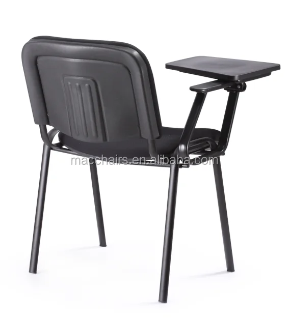 School Student Conference Chair with Writing Tablet Pad - Modern Fabric ...