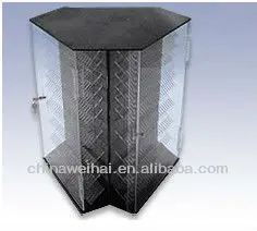 Rotating Clear Portable Body Jewelry Display Case - Holds 500 Piercings