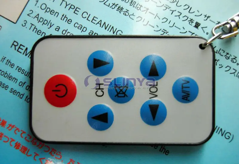 Universal Mini TV Remote Controller With Keychain - Compact Design ...