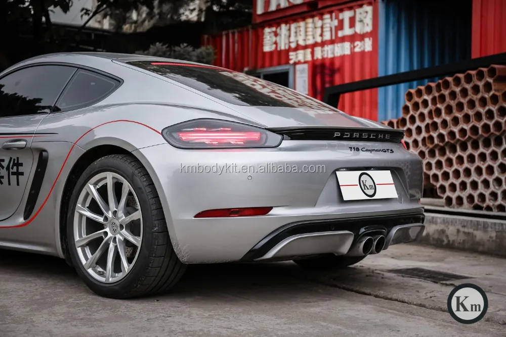 KM Body Kit for 2017-up Pors Cayman Boxster 718 Upgrade GTS Bumper Body ...