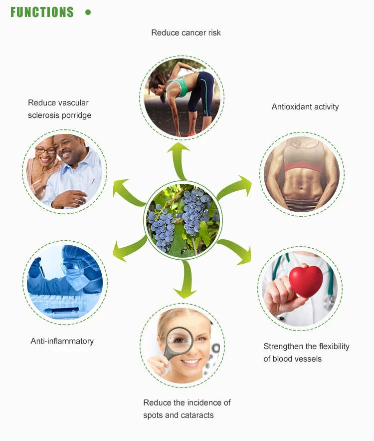 100% Pure Resveratrol Red Grape Skin Extract Powder | Grape Skin ...