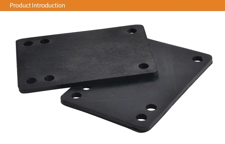 2 Pcs Skateboard Components Black 3mm Rubber Truck Riser Pad - Buy ...