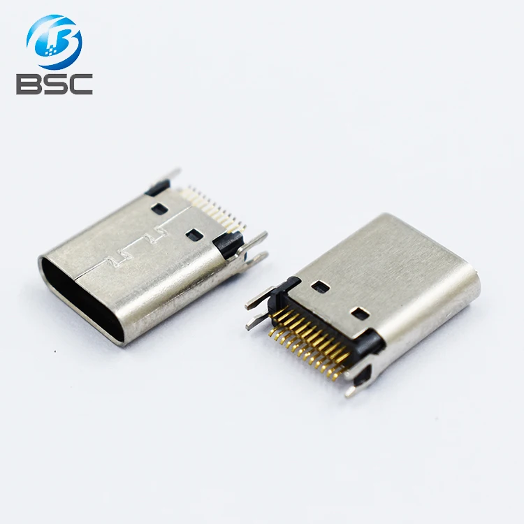 Universal Board Edge Pcb Plywood Straddle Mount 1.0mm 24pin Usb Type-c ...