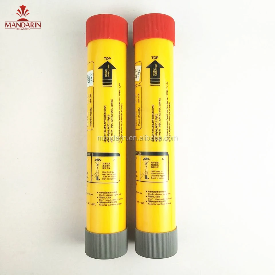 Pyrotechniques De Détresse Sos D'urgence Rescu Fusée Rouge Parachute ...