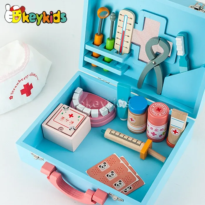 2018 Wholesale Best Children Wooden Toy First Aid Kit For Pretend Play ...