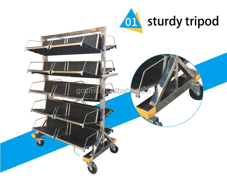 SMT PCB Circulation ESD Trolley - Ideal for SMT Production