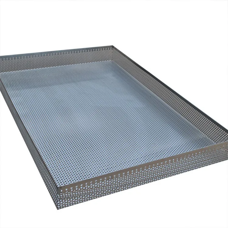 Customized Size Stainless Steel Wire Mesh Perforated Oven Tray / Baking ...