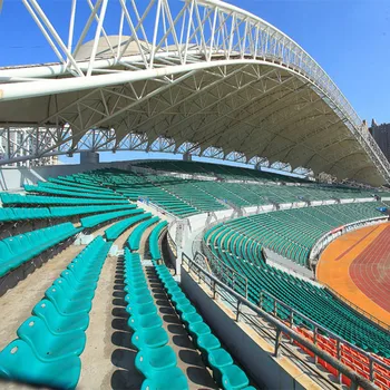 Steel Stadium Bleacher Canopy Arch Truss Roof - Buy Stadium Bleacher ...