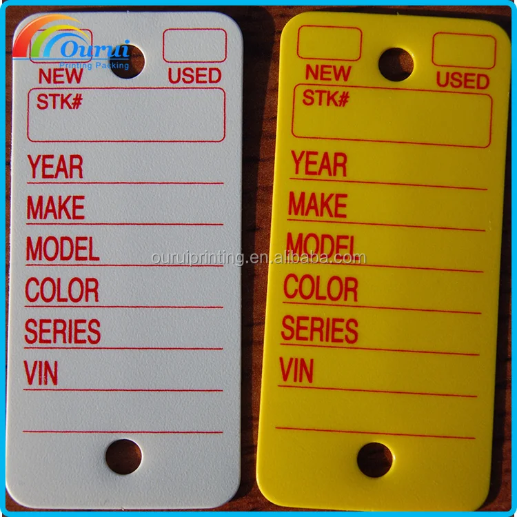 High Quality Custom Logo Yellow Plastic Car Key Tag - Buy Custom Logo ...