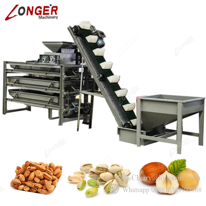 Hot Sale Dehulling Filbert Huller Hazelnut Breaking Processing ...