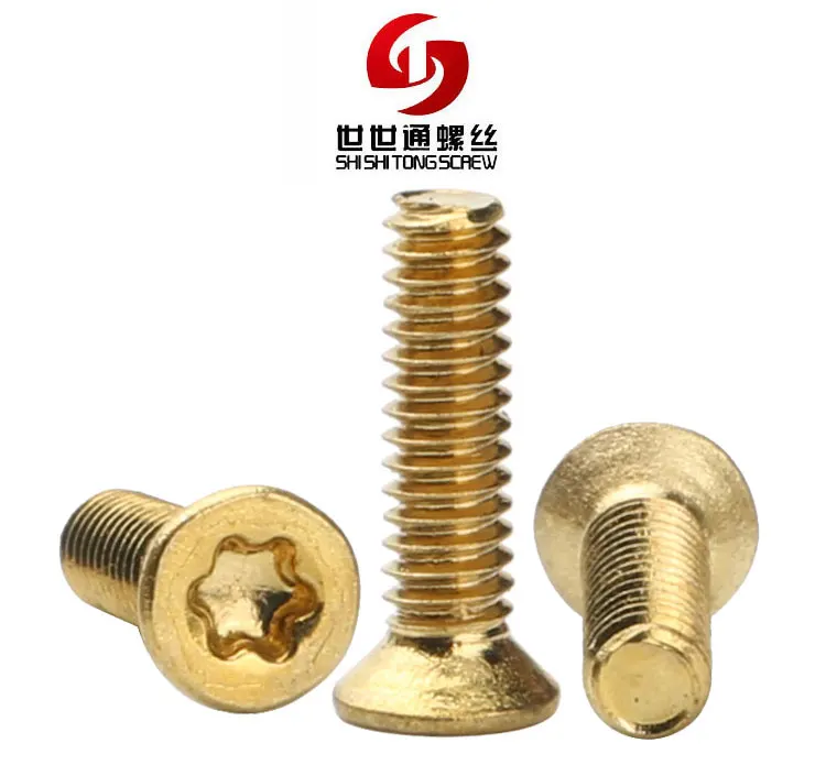 M2*8 Small Home Appliance Copper Flat Countersunk Screws Torx Din 965 ...