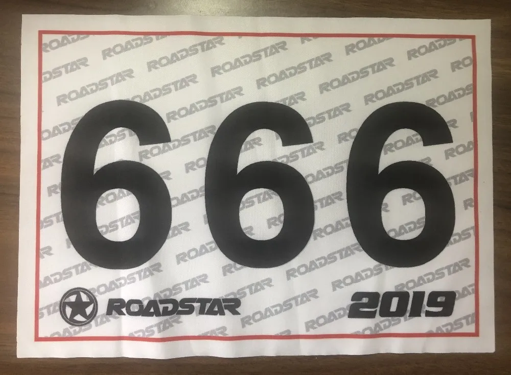 Custom Race Bib Size for Marathon Running Numbers