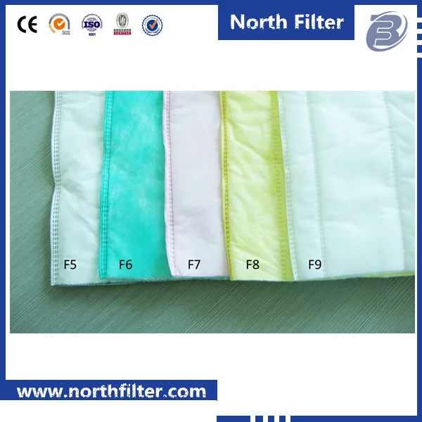 Hvac High Performance F7 F8 F9 Multi-pocket Bag Filter Bag Filter - Buy ...