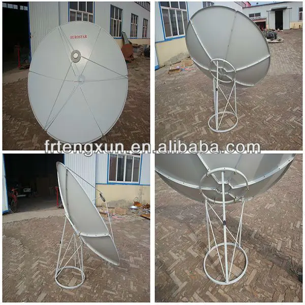 Eurostar Satellite Dish C Band 180cm Prime (6ft) Focus Satellite Dish ...