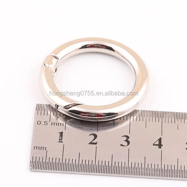 Hot Sale 1 Inch Metal Spring Gate Round O Ring For Bag Accessories ...