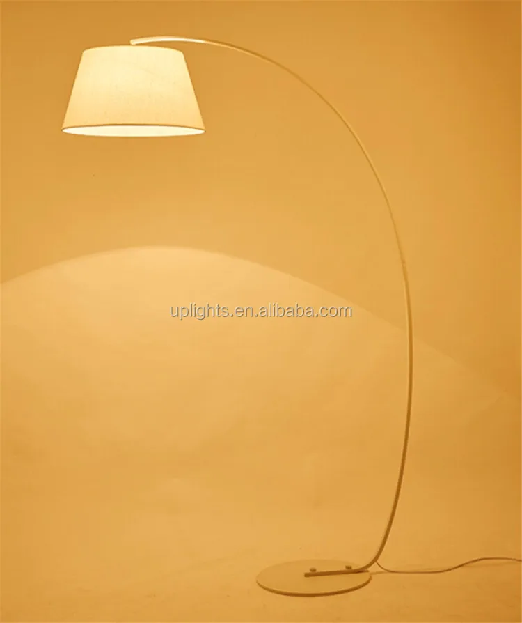 Curved Steel Corner Floor Lamp for Living Room - Modern Design | Ideal ...