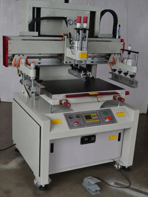 Flat Semi Automatic Silk Screen Printing Machine For Label Paper And ...